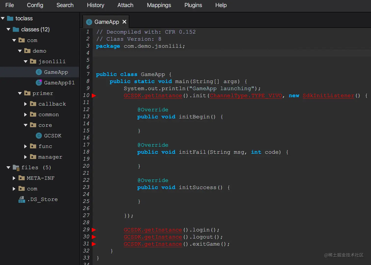 好用的`现代 Java 字节码编辑器 - Recaf`有一个可接入的 jar 这里为了操作便捷，我简单封装一点代码生成一 - 掘金