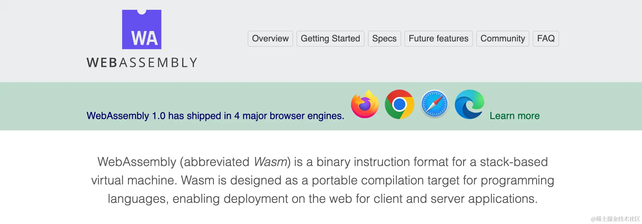 使用 Go 编译 WebAssembly如果你希望在浏览器中运行像 C++、Rust 或 Go 这样的代码，并且对性能要 - 掘金