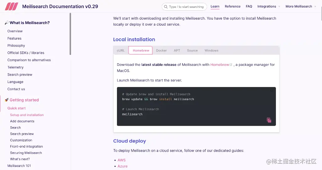 轻量级的搜索引擎MeiliSearch一、MeiliSearch简介 谈到搜索引擎，可能大家最先想到的是Elasicse - 掘金