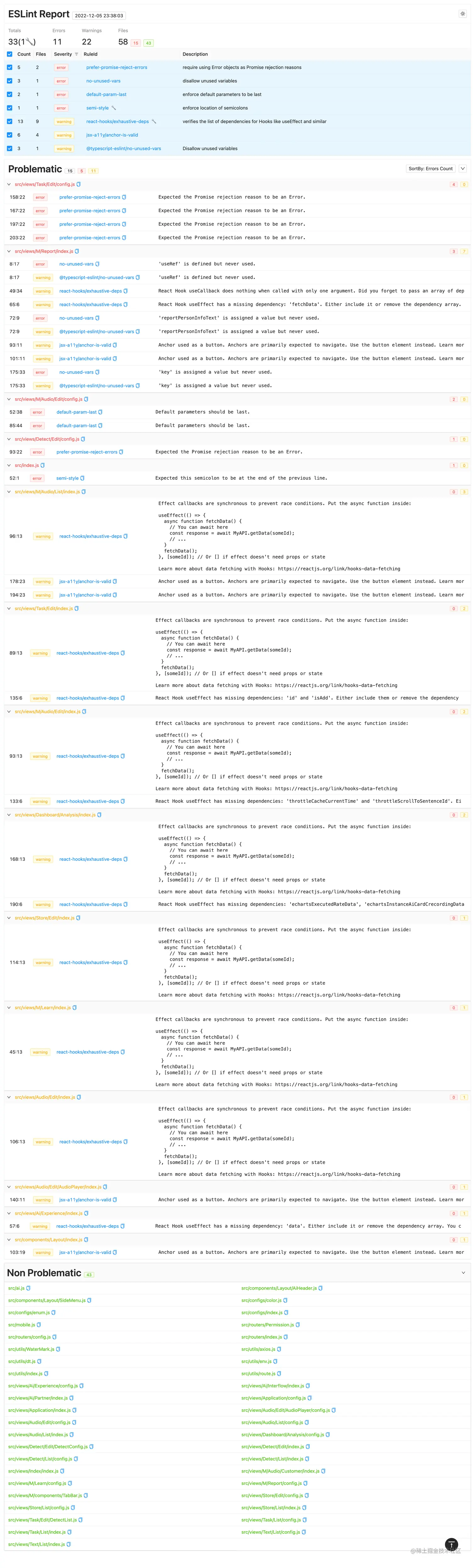 Eslint Formatter Html 更好的展示项目的eslint报告 掘金 