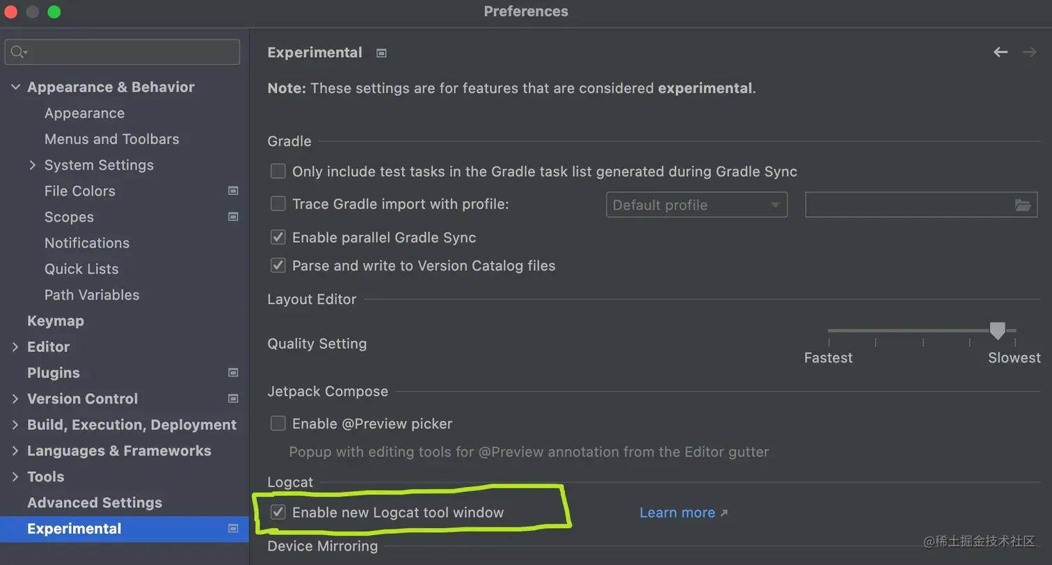 新版Android Studio Logcat view使用简明教程Android Studio Dophin开始，默认 - 掘金