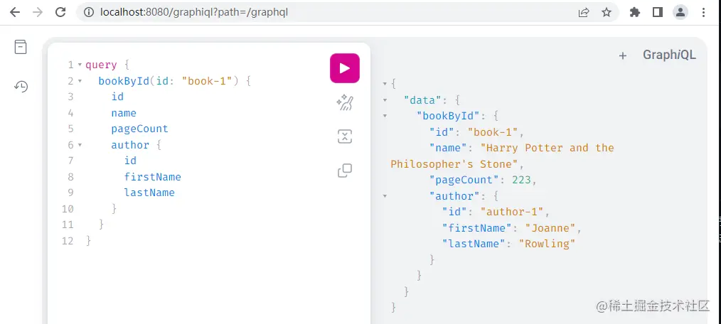 Springboot Graphql 入门示例简介 Graphql是一种用于 Api 的查询语言。graphql 对你的 掘金