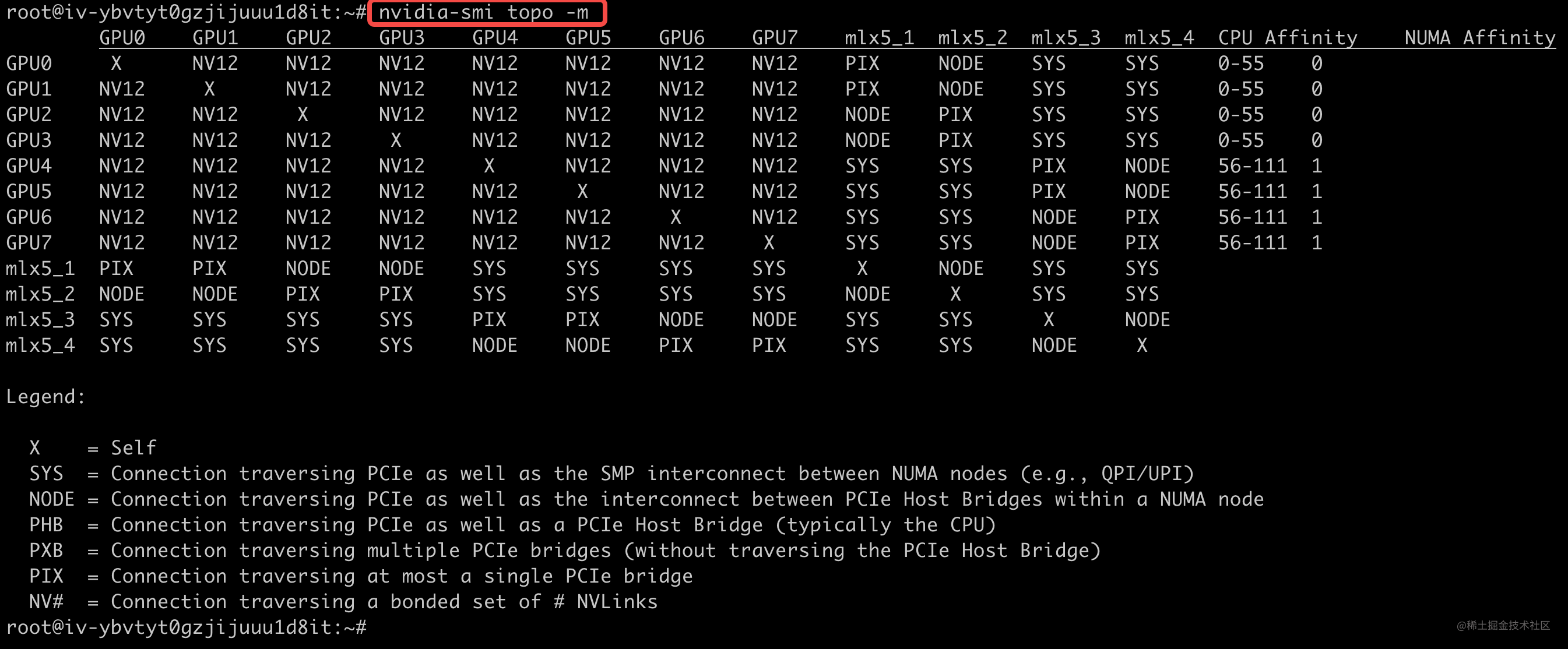 NVIDIA-SMI系列命令详解(14)-拓扑信息 - 掘金