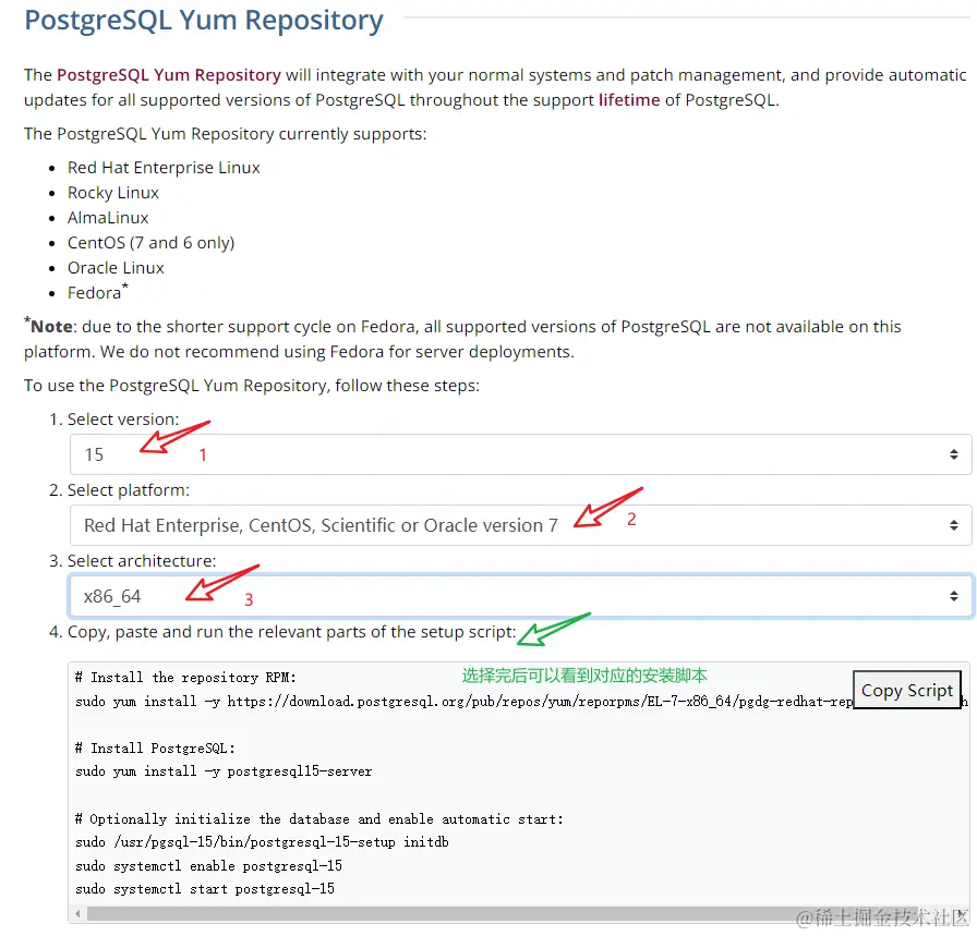 CentOS7安装PostgreSQL15准备 检查是否已安装libzstd 如果缺少libzstd，在执行yum in - 掘金