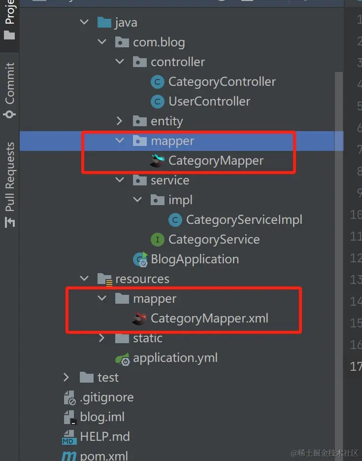 SpringBoot项目整合Mybatis时XXXMapper.xml文件存放位置区别创建mapper接口： 我们一般在 - 掘金