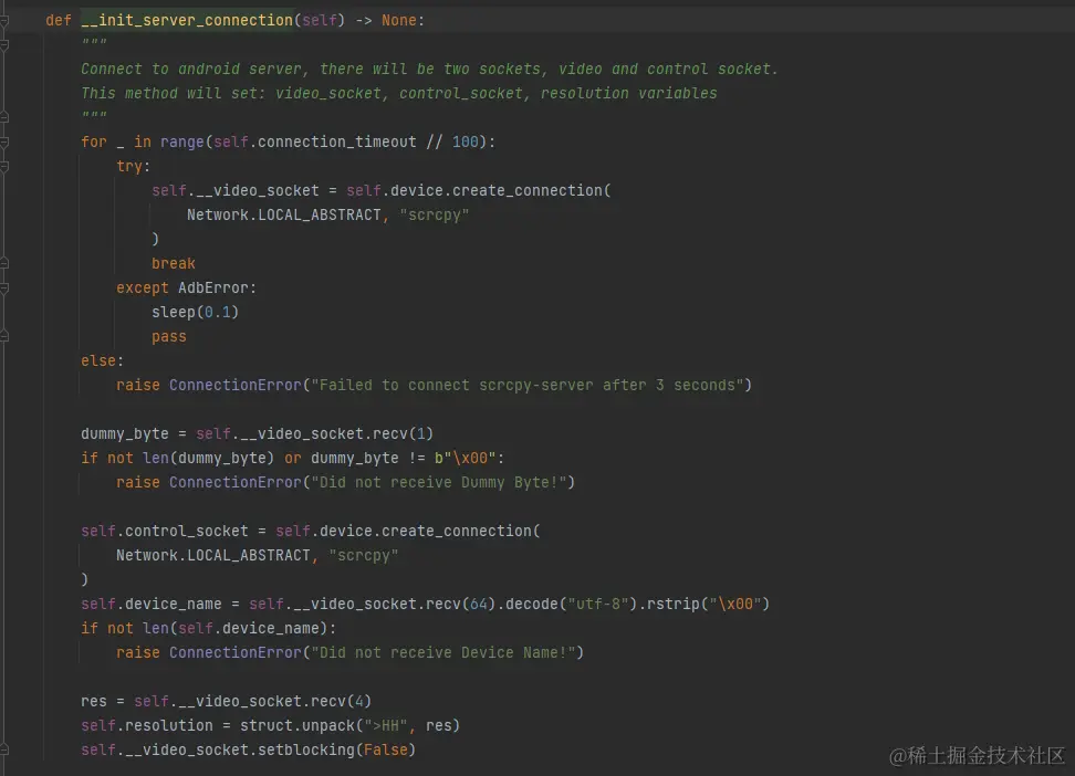 Android投屏-scrcpy投屏流程简单分析-python本文主要介绍了Android下scrcpy投屏流程简单分析 - 掘金