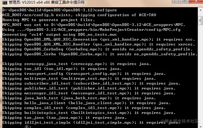 Windows下的OpenDDS编译（超详细）本篇博客主在系统详细地帮助大家熟悉OpenDDS环境搭建的步骤，希望能对大 - 掘金