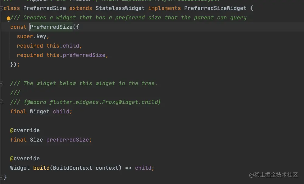 flutter 自定义AppBar点开Scaffold 可以查看到appBar 是 PreferredSizeWidge - 掘金