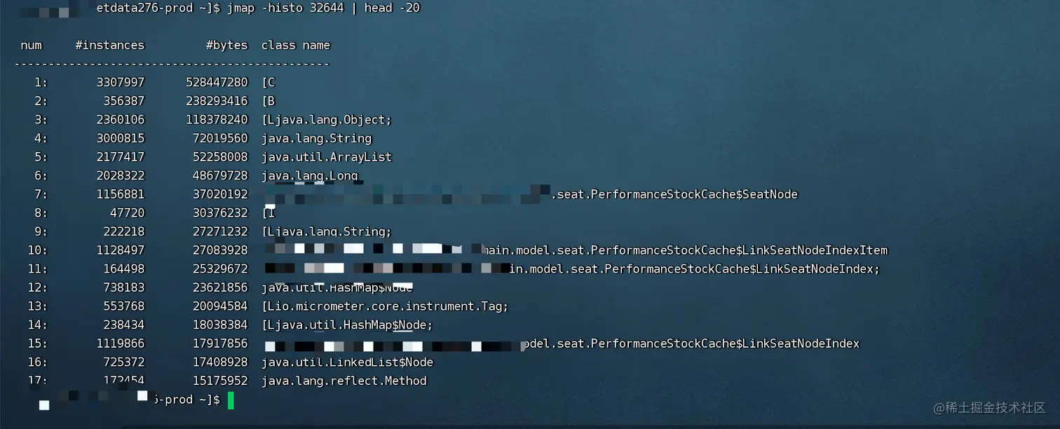 JAVA 内存使用过高排查方案文章介绍了关于发现JVM内存过大问题时，的一些简单的排查方法，主要分为3个小方法： 使用j - 掘金