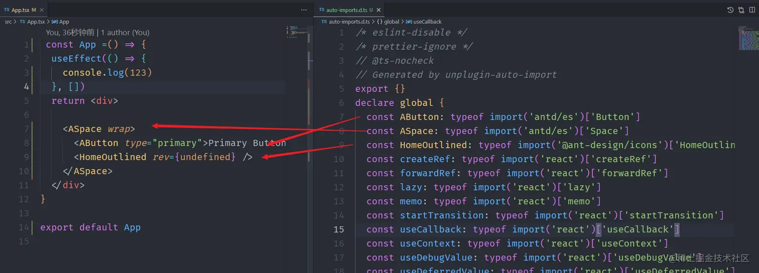 使用unplugin Auto Importantdvitereact插件自动导入antdesign组件 掘金 