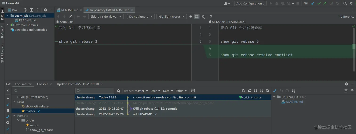 在 Goland 中使用 git rebase 合并代码在 Golan d中 使用 git rebase 合并代码， 让 - 掘金