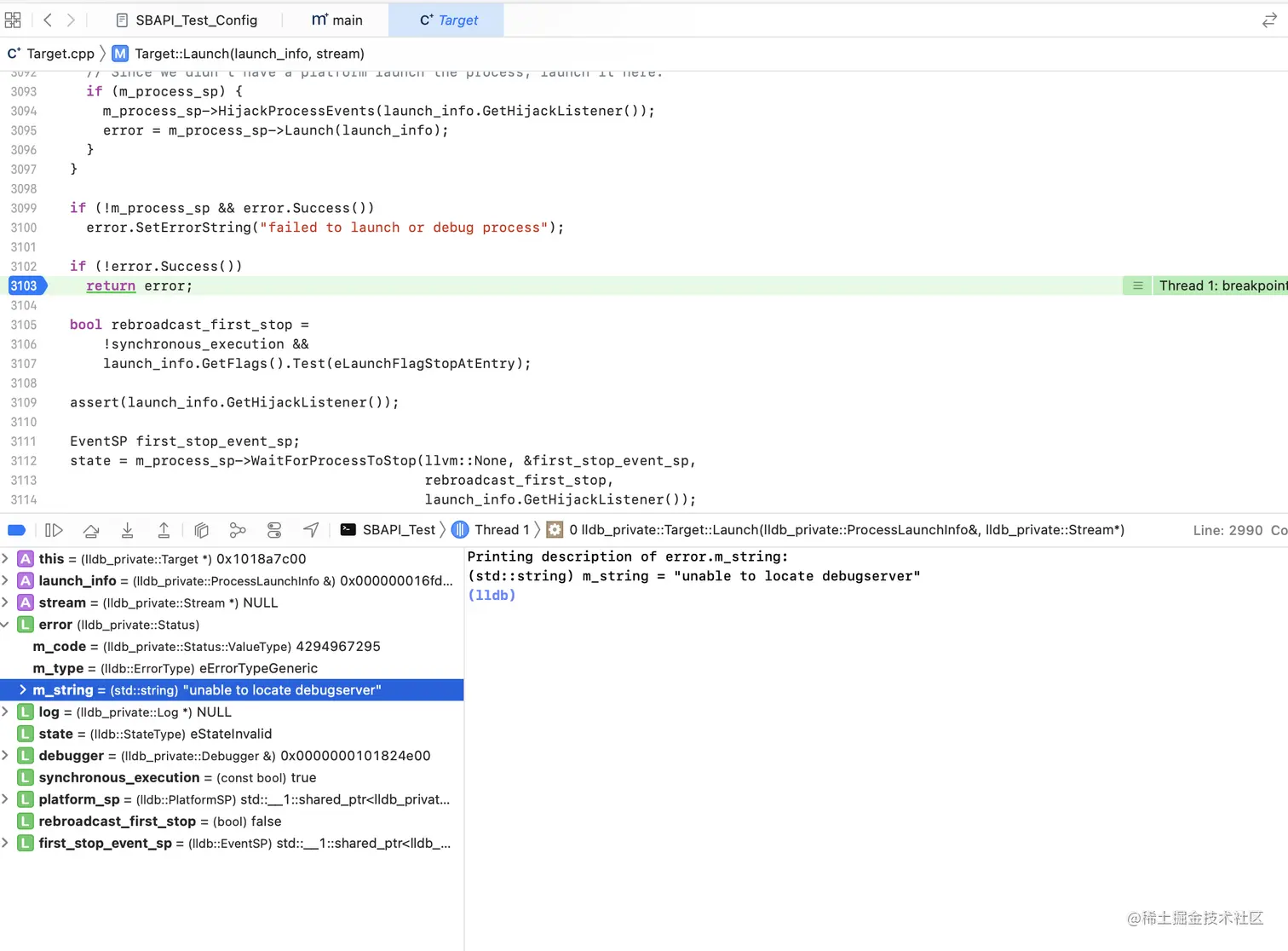 lldb的流程&环境的配置lldb 的断点分类 lldb的断点类型: 软件断点:正在调试的二进制文件中的断点，在调试器中 - 掘金