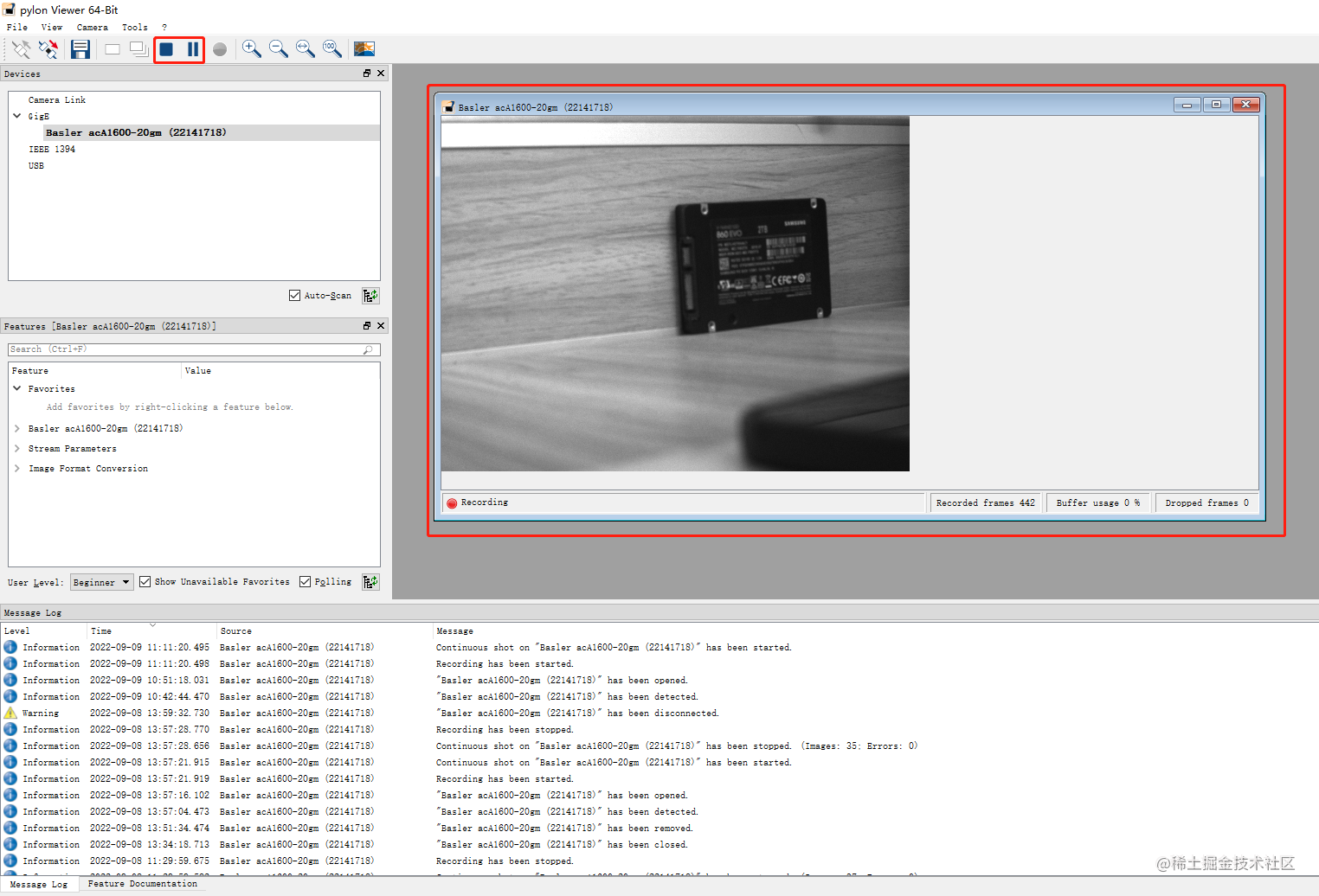 basler工业面阵相机使用 和 python pypylon模块调用basler相机采集数据 - 掘金