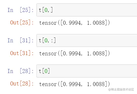 PyTorch项目实战04——Tensor的索引访问 Tensor 中某个元素 和Python中列表的下标一样，Tens - 掘金