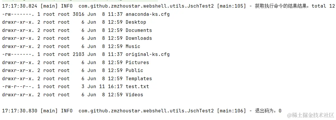 JSCH工具使用jsch工具使用 1. maven包 2. chanel示例及运行结果 3. 源码地址及参考文档 ove - 掘金