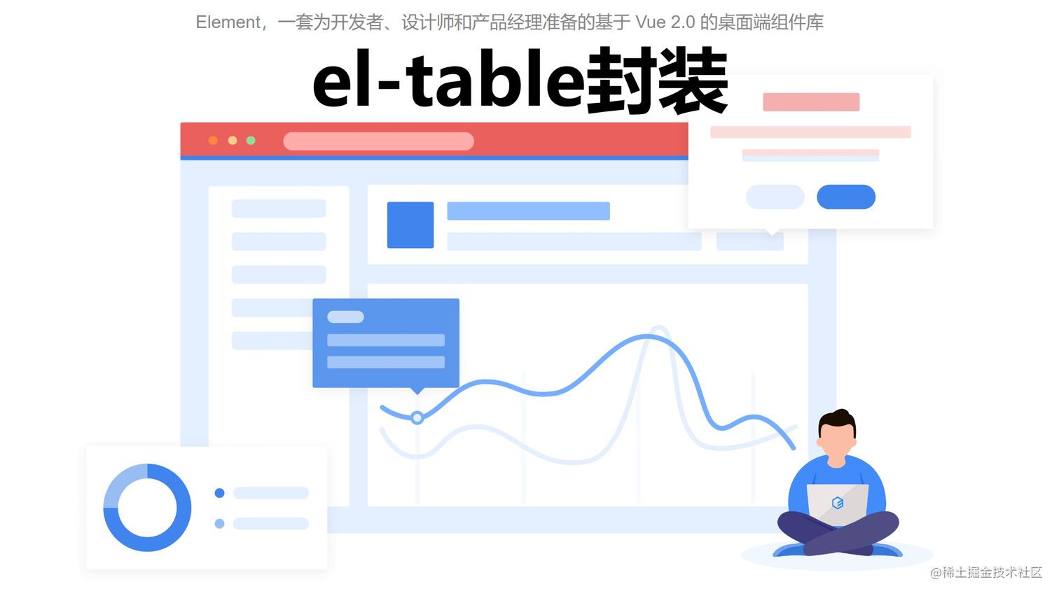 Vue el-table封装,支持多级表头，自动高度 - 掘金