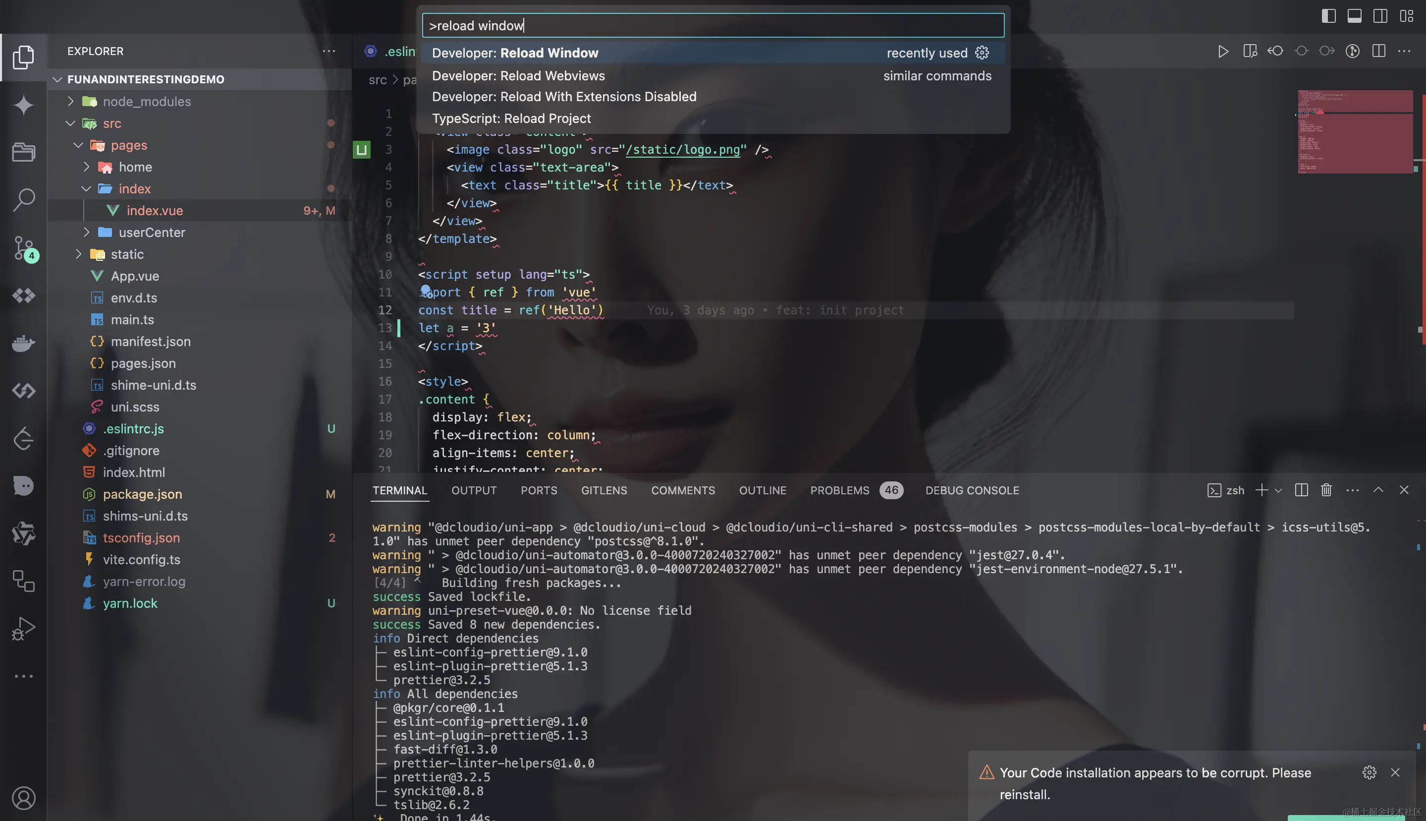 uniapp配置eslint,prettier规范（上篇）uniapp配置初始化项目篇 一 eslint 1,安装 ya - 掘金