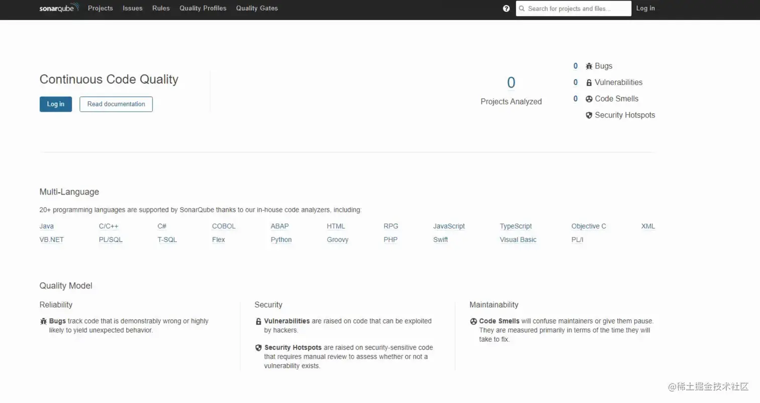 Docker Compose部署sonarqubedocker Compose快速部署sonarqube 一、sonar 掘金