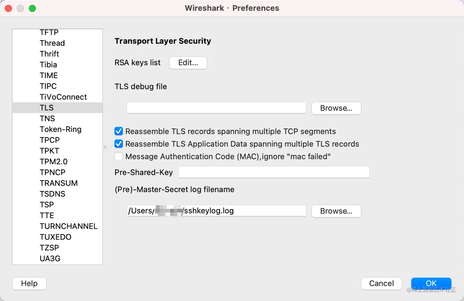 使用wireshark解密chrome和curl的tls包1 原理 本文主要介绍如何解密chrome浏览器或curl的t 掘金