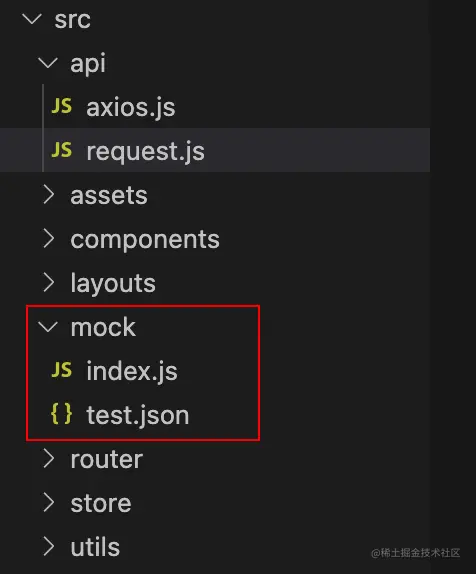 Vue 使用 Mockjs 返回数据、get、post 请求 1、安装 Mockjs、axios（一般默认自带，没有就 掘金