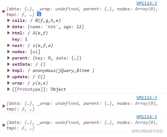 jQuery-tmpljQuery-tmpl用于模板渲染用法如下： 将匹配的第一个元素作为模板，render指定的数据, - 掘金