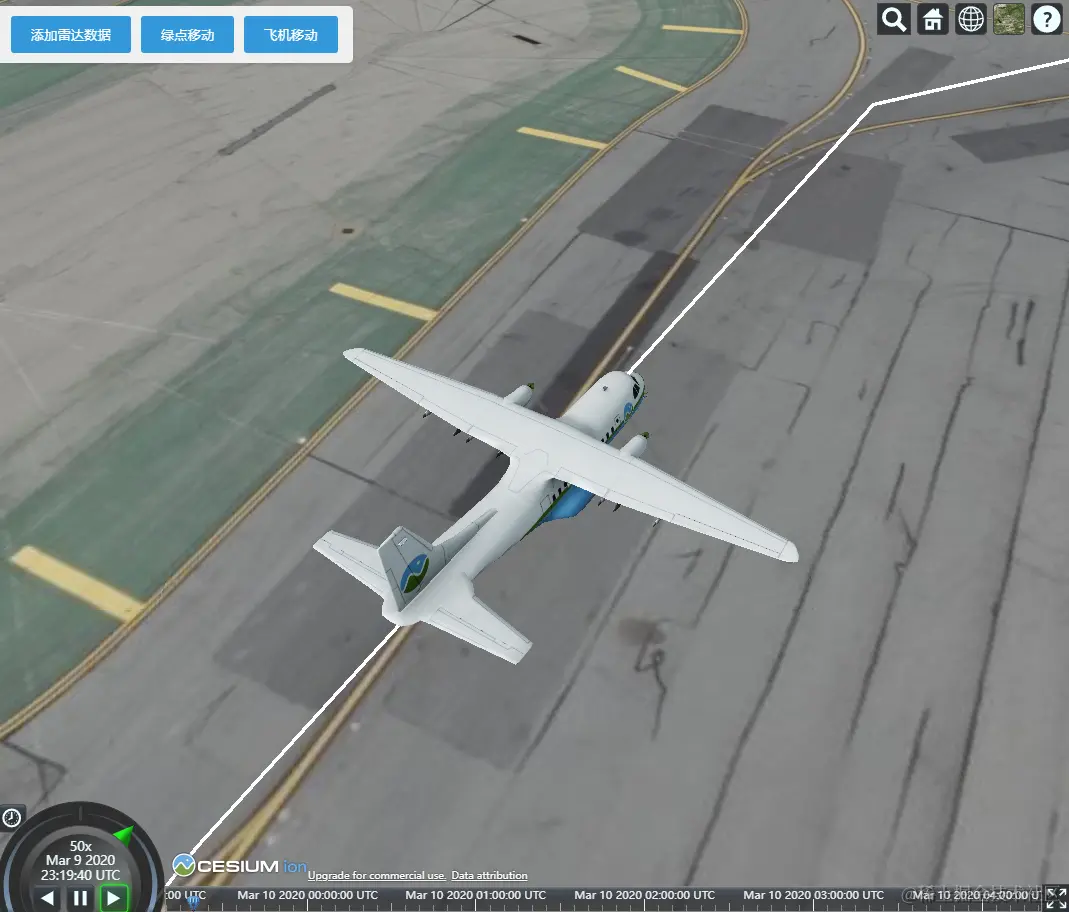 【Cesium 入门】飞行路线显示本教程向您展示如何使用 FlightRadar24 收集的雷达数据，可视化从旧金山到哥 - 掘金