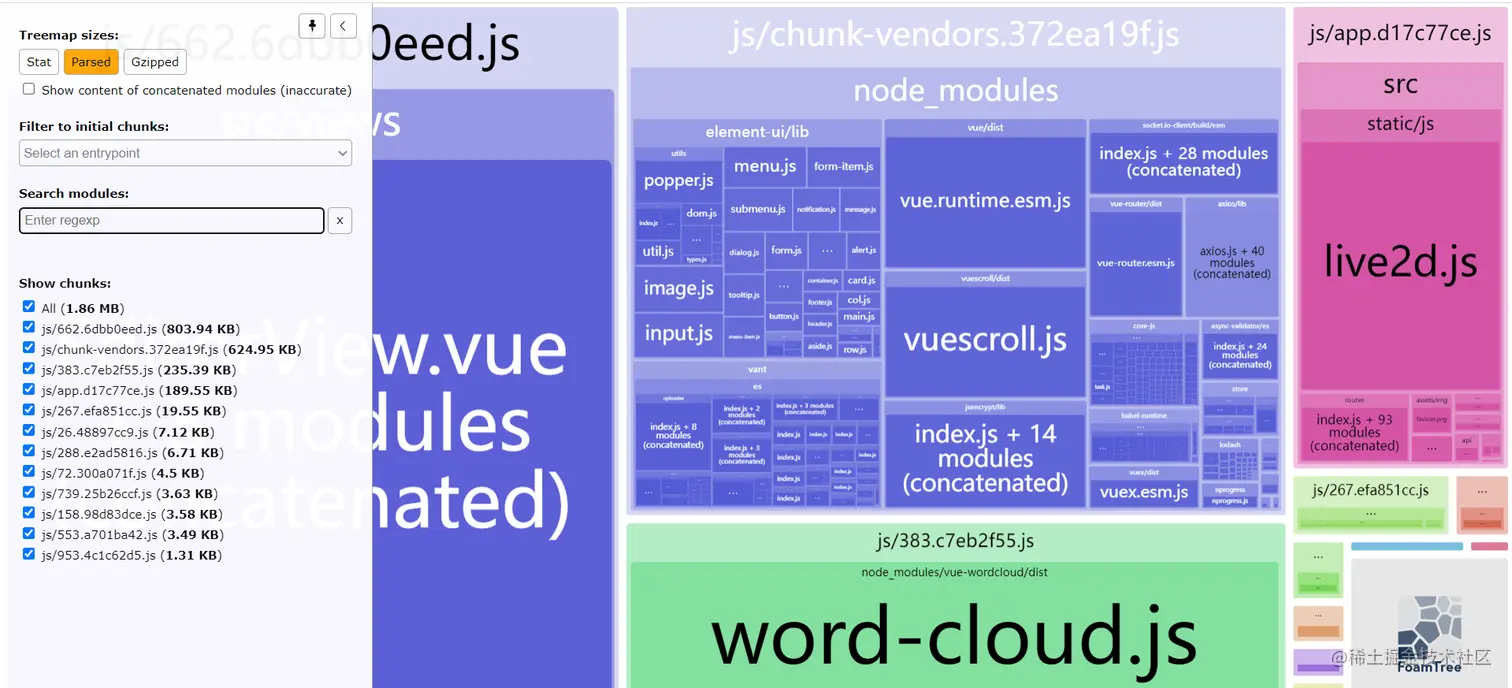 Vue项目打包优化最近做完了一个项目，但是打包之后发现太大了，记录一下优化方案 Element、Vant 等组件库按需加 - 掘金