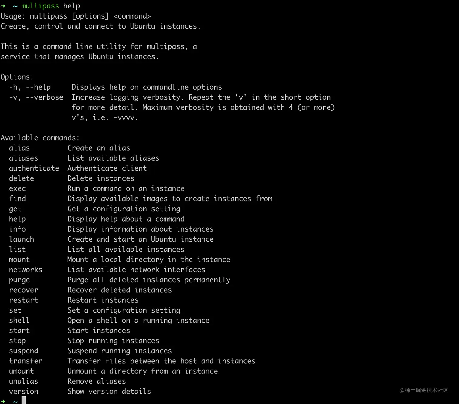 multipass的基本使用--multipass安装(mac)和基础命令使用目录 multipass是什么 multi - 掘金