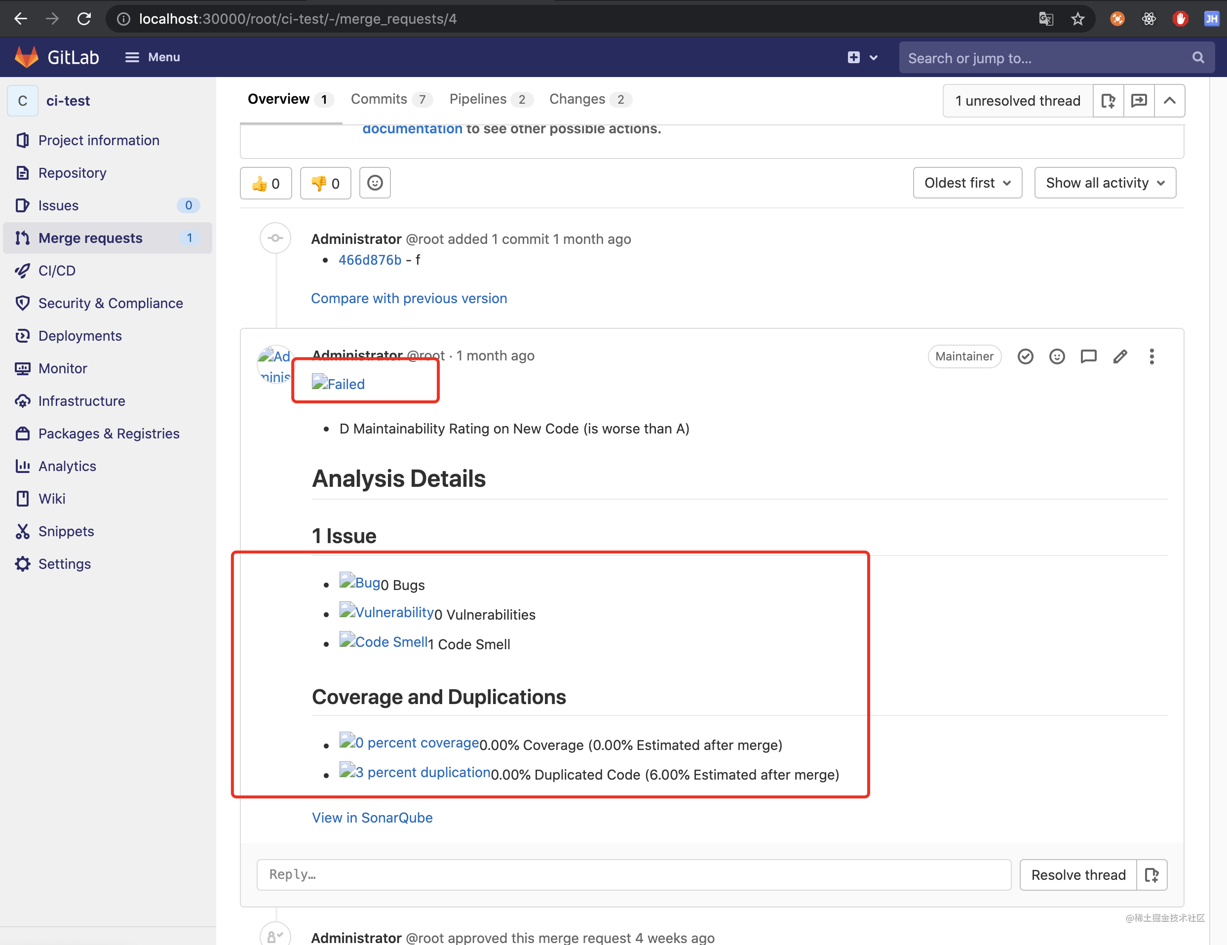 SonarQube+Gitlab从零搭建自动化持续代码扫描质量平台 - 掘金