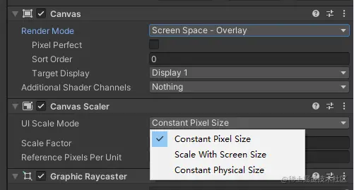 UGUI—深入理解Canvas Scaler屏幕自适应Canvas Scaler这是一个理解起来相当繁琐复杂的一个组件， - 掘金