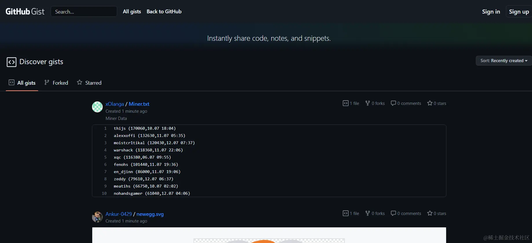 想部署属于自己的Gist服务？来试试Opengist！在之前指导学妹Python爬虫编程过程中，我发现代码传递相当不便， - 掘金