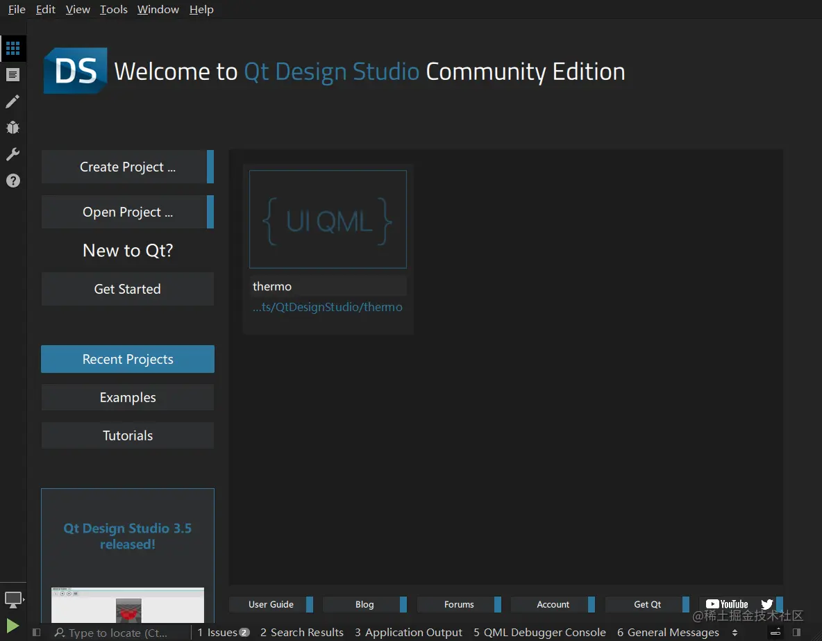 【C++】QT 6 简单上手本文是对 QT6 的入门介绍，主要内容包括：QML、Qt Creator、Qt Design - 掘金