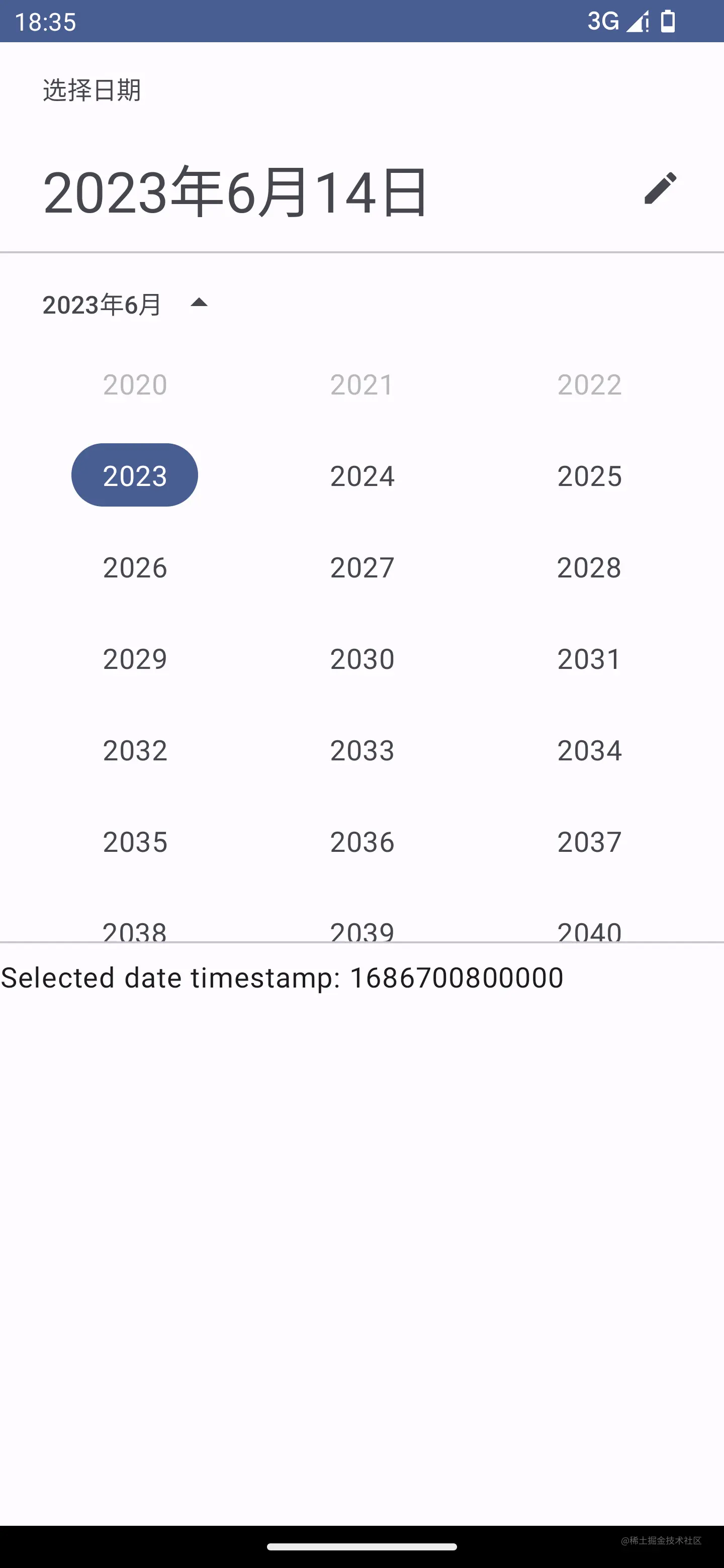 Jetpack Compose Material3 组件之 DatePicker（日期选择）本文简要介绍了关于 Comp - 掘金