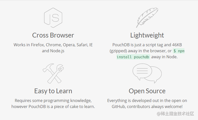前端数据库 本地离线存储工具 PouchDB 简单入门（以Node.js场景为例）
