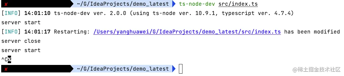 简单好用的 Typescript 项目重启工具：ts Node Devts Node Dev 的浅析 0 前言 本文主 掘金