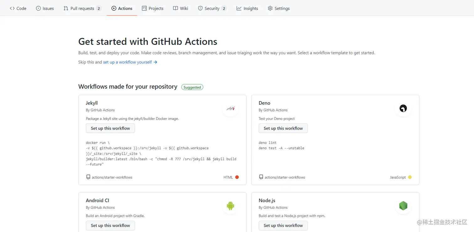 Github Actions 自动部署node项目「时光不负，创作不停，本文正在参加2021年终总结征文大赛 最近了解到 掘金 