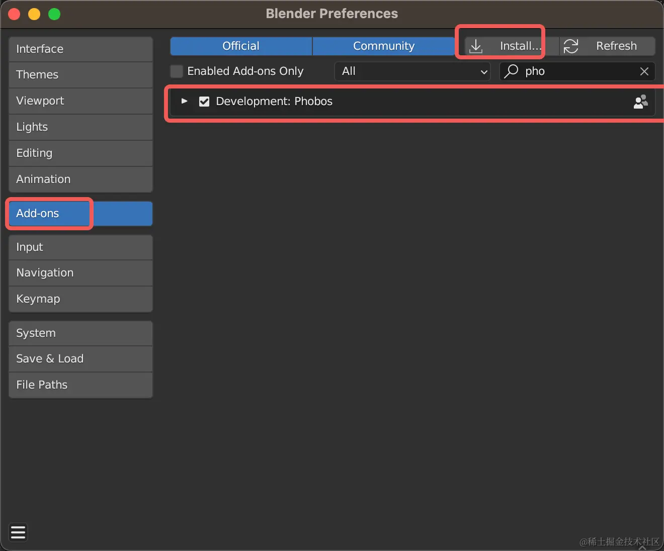 Blender系列 -- 配置URDF简介 在 Blender 中，默认是不支持 URDF 文件导入的，这个需要安装第三 - 掘金