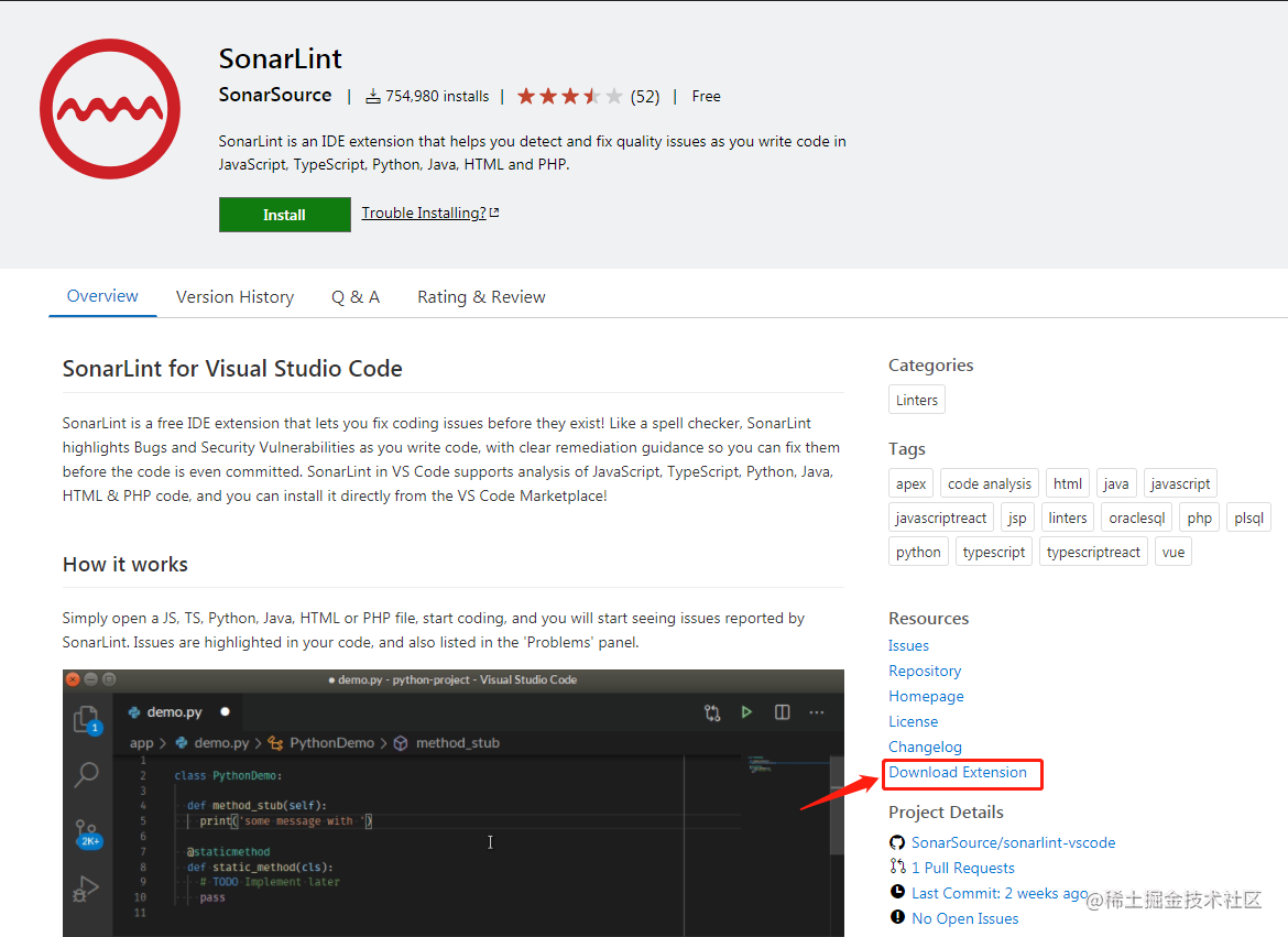 sonarlint连接sonarQube——Vscode - 掘金