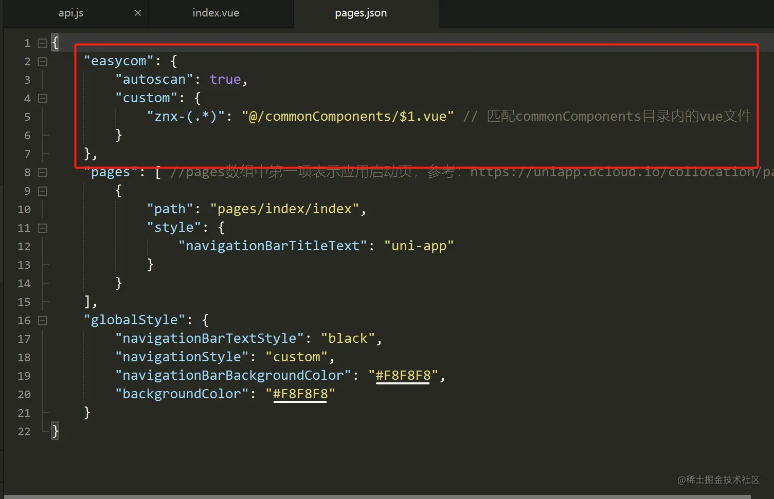 uniapp easycom教程easycom 是 uniapp 的一种组件自动引入的规则，使用这种规则可以使满足规则的 - 掘金