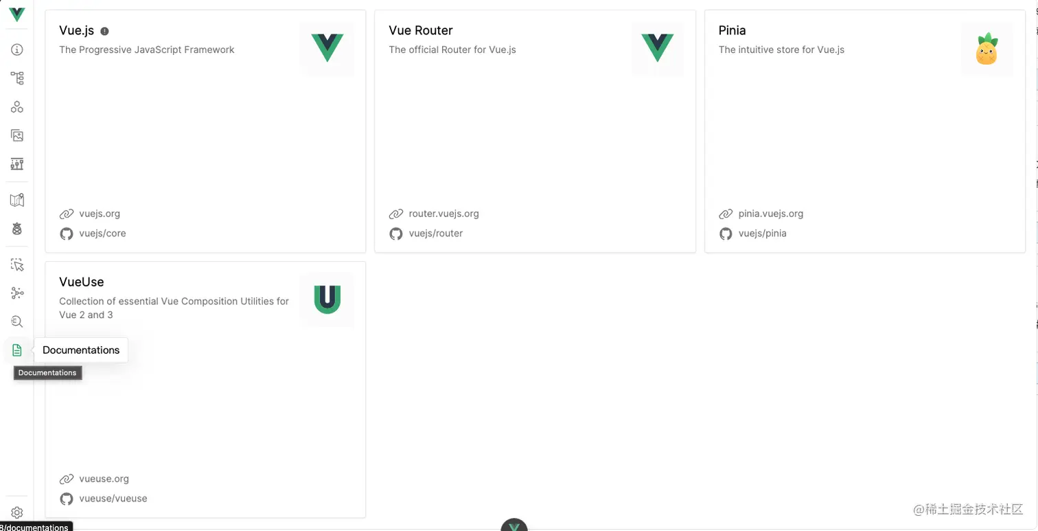 Vue DevTools（预览版）一个很实用的vite插件之前看到这个插件没有太在意，总觉得花里胡哨，今天体验完了，感觉 - 掘金