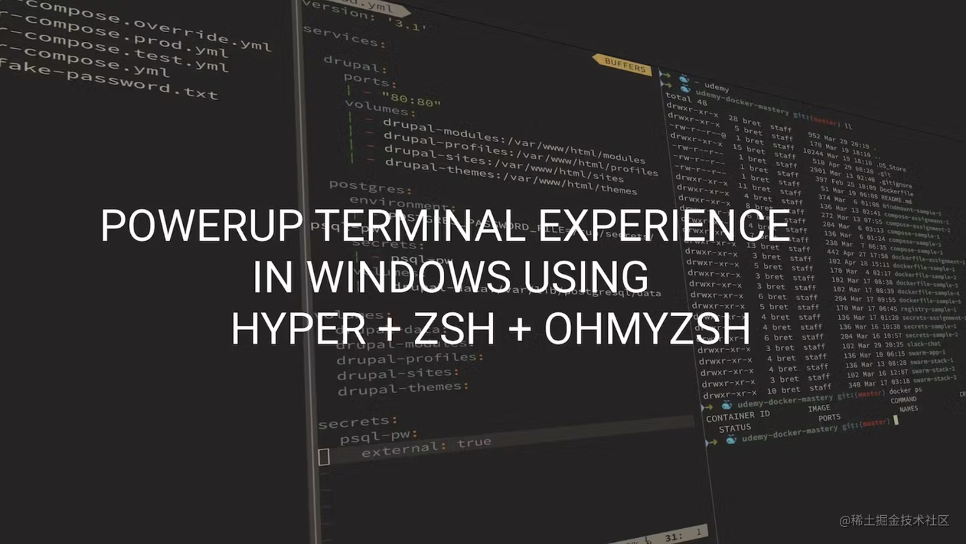 在 Windows 上使用 Oh My Zsh 和 Powerline 字体自定义 Hyper 终端 - 掘金