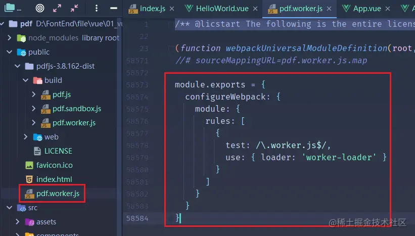 vue中使用pdfjs-dist预览本地上传的pdf文件并且内网访问一、 使用pdfjs-dist预览pdf文件 ①：背 - 掘金