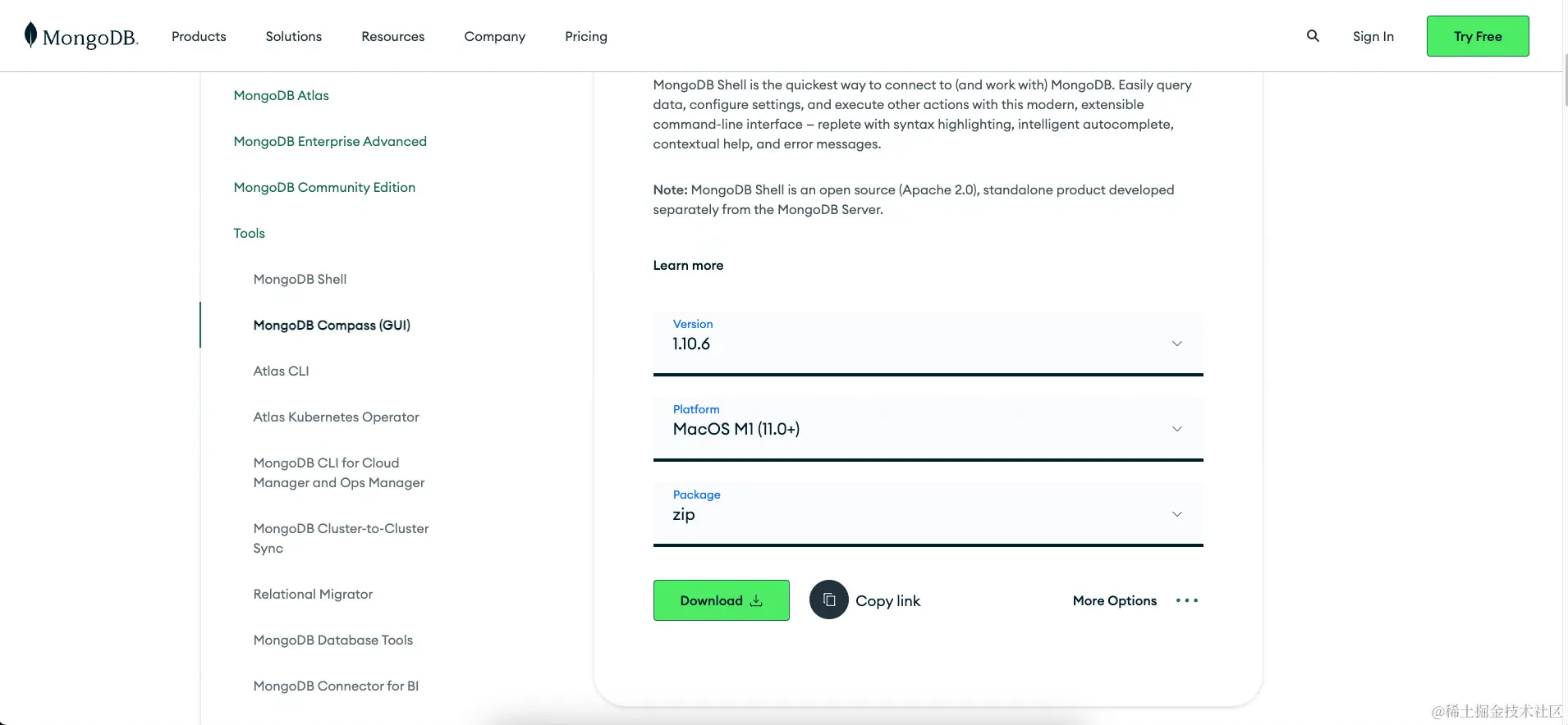 MacOS安装MongoDB 7.x（tar包安装）Mac上第一次安装MongoDB，先是在网上找了几个教程，按指引操作 - 掘金