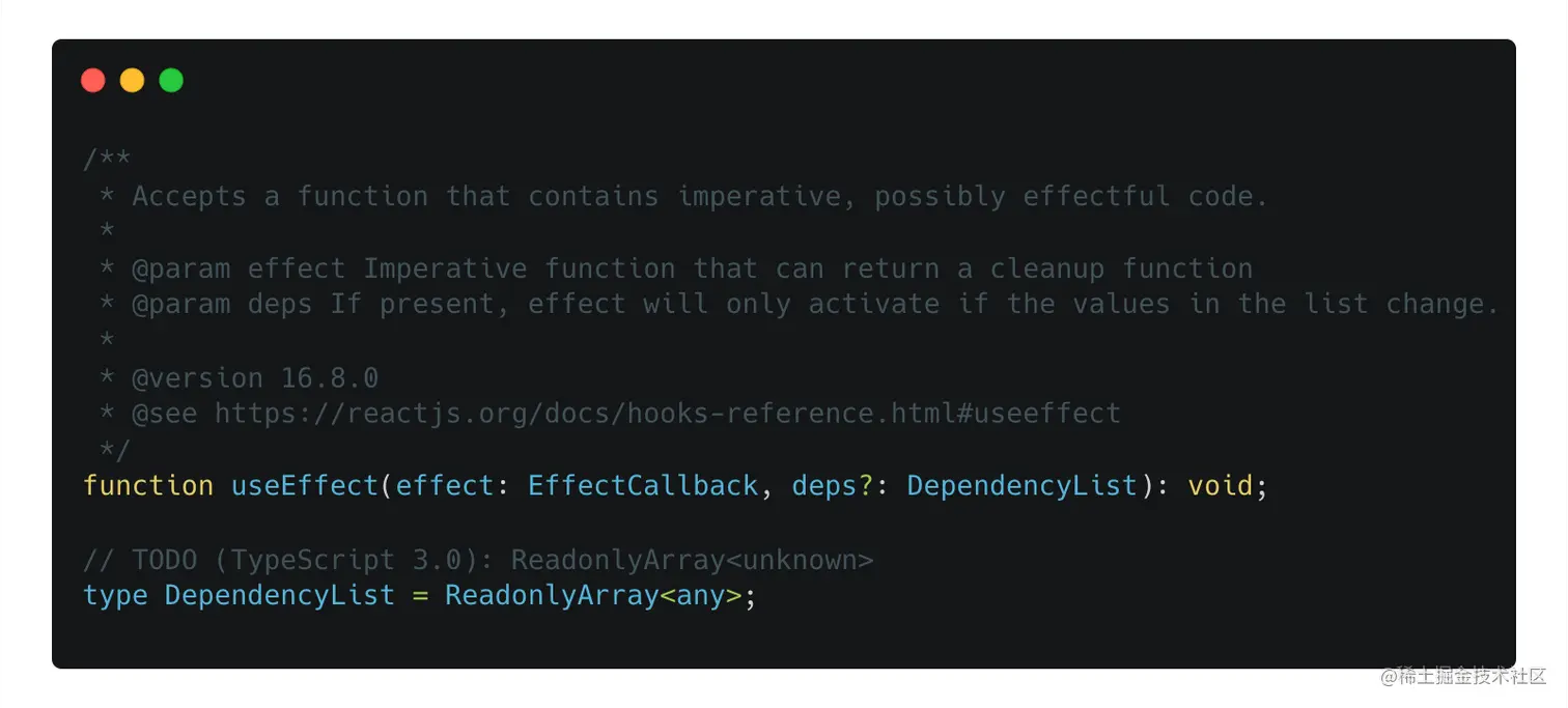 React Useeffect 两个参数你用对了吗阅读本文你将了解到 Useeffect的构成 Useeffect第一个 掘金