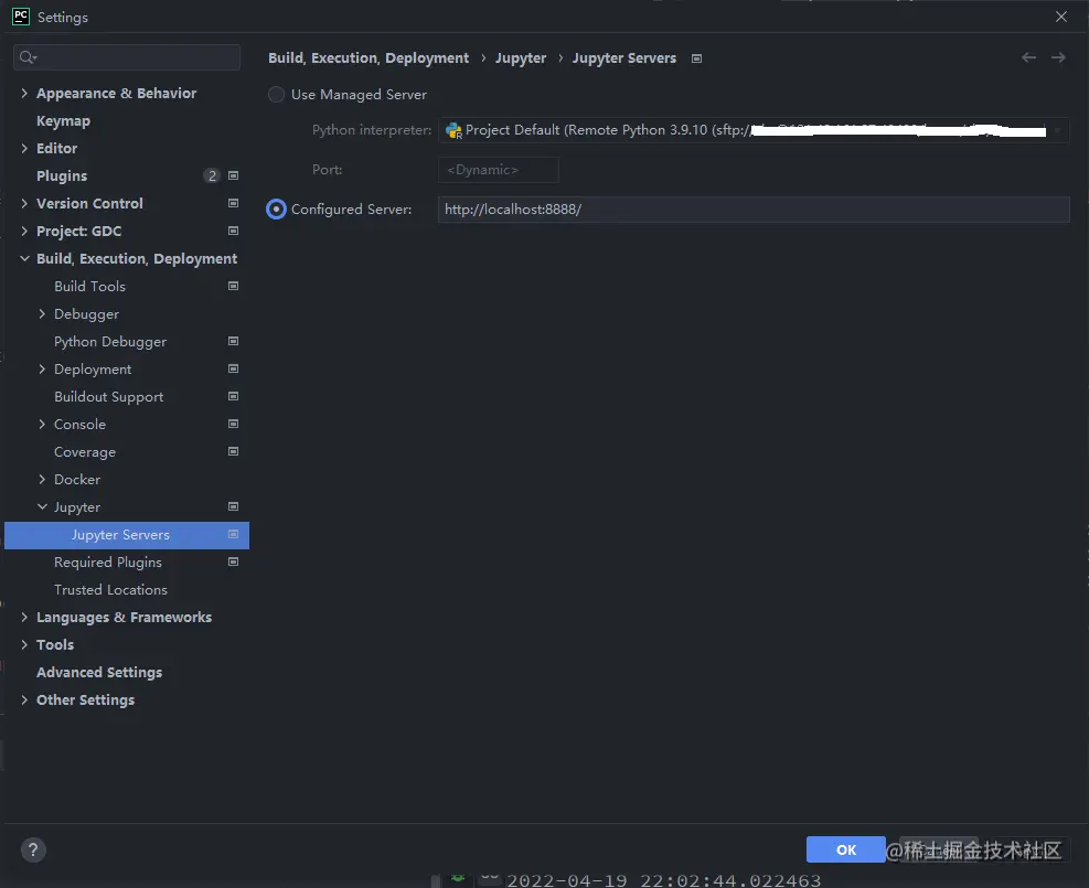 Pycharm通过SSH远程使用jupyter notebook1. 在远程服务器上，启动jupyter noteboo - 掘金