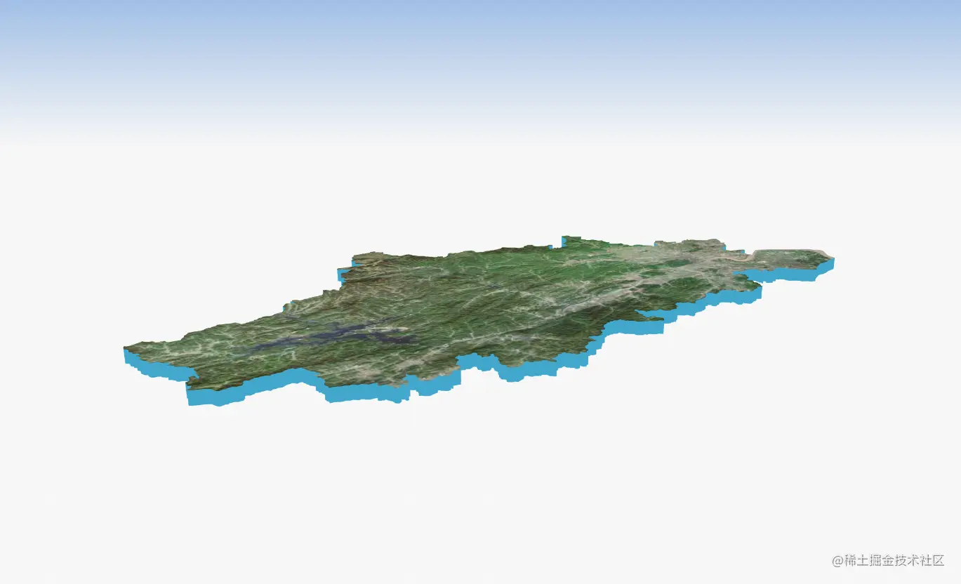 3D行政区划显示地图图层(高德结合Three.js@0.142.0)之前做3D行政区划都是一个纯色的立体区划块，那么现在 - 掘金