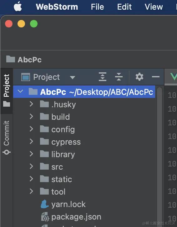 Webstorm 中的 commit 侧边栏及Vue项目 node_modules 消失解决一、 commit 侧边栏消 - 掘金
