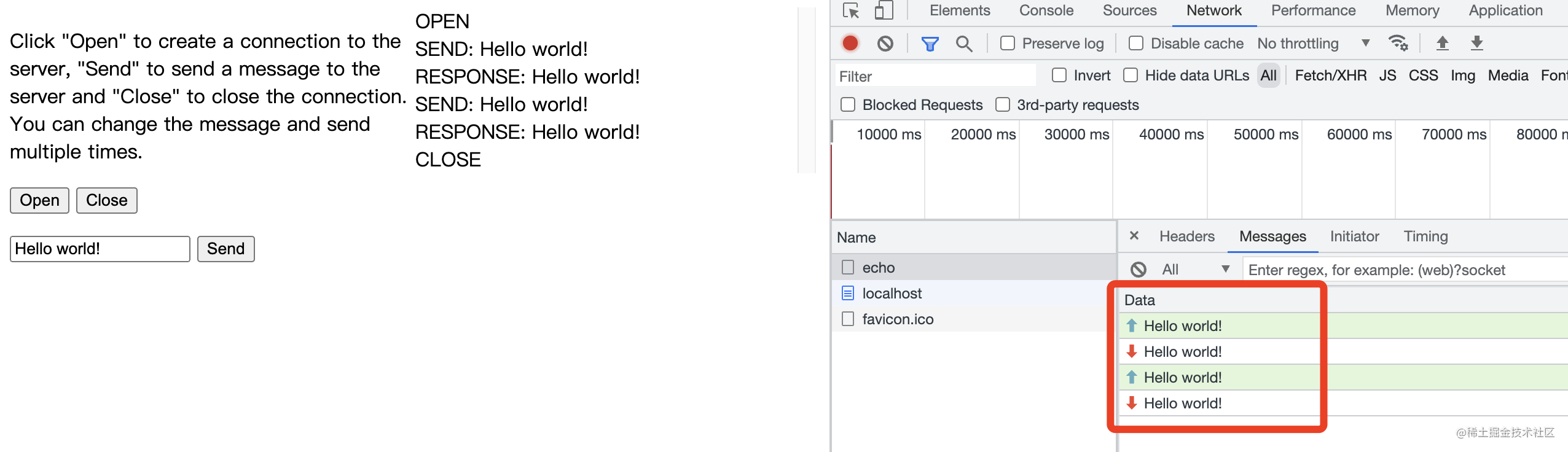 [Go WebSocket] 你的第一个Go WebSocket服务: echo server - 掘金