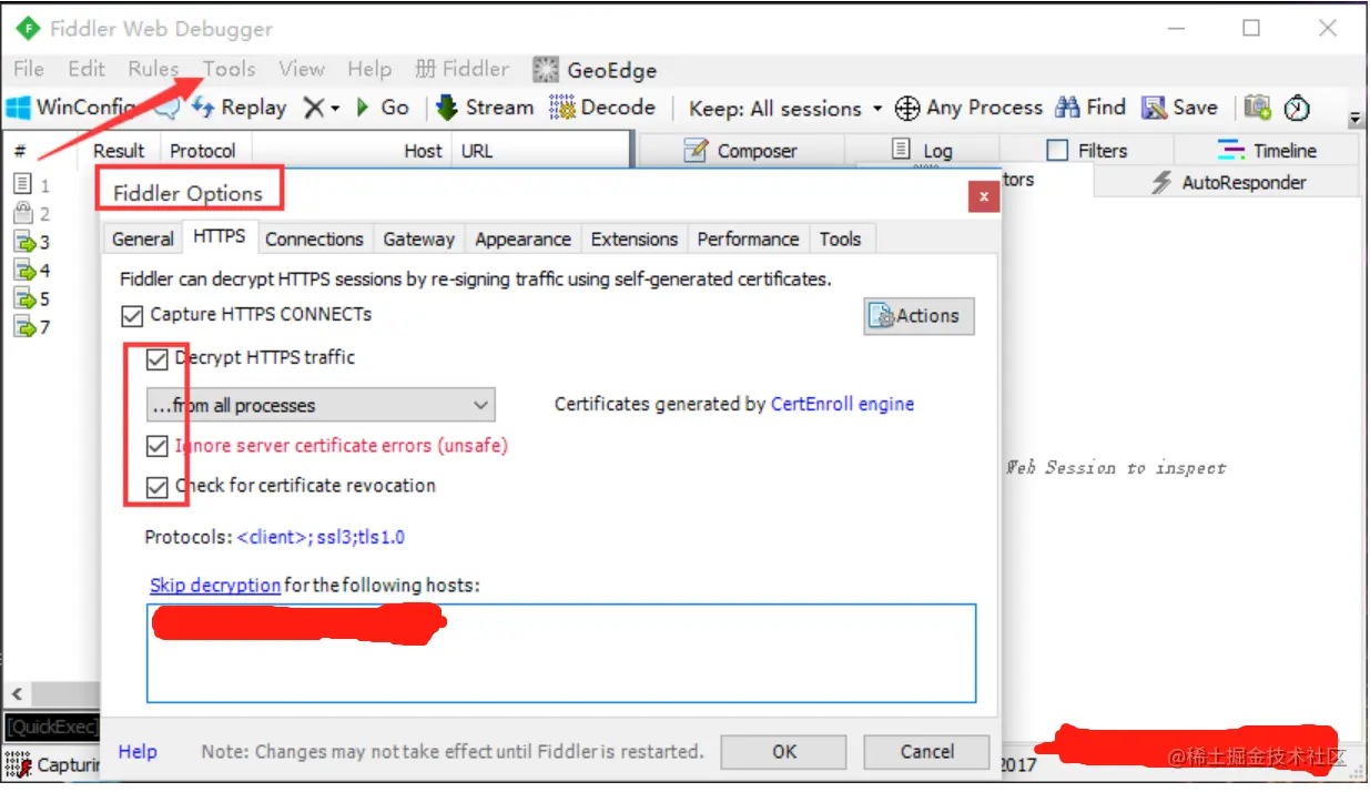 Fiddler抓包教程1. 抓firefox上https请求1. 抓firefox上https请求 前言 fiddler - 掘金