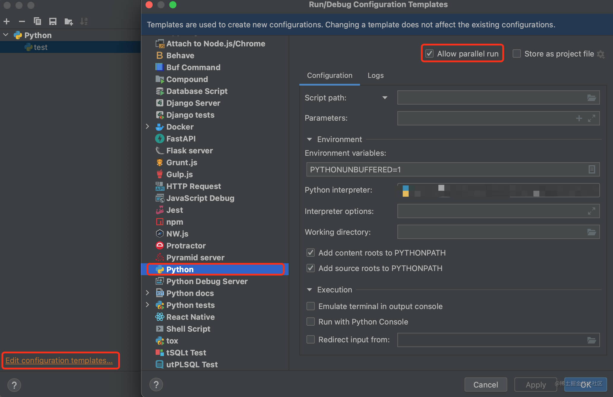 PyCharm 并行运行设置 - 掘金